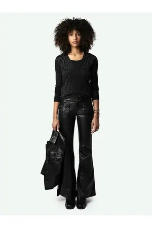 Zadig&Voltaire Rivy Leopard Cashmere Sweater