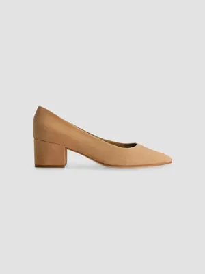 Bernardo Milie Block Heel Pumps - Dune