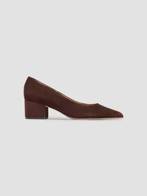 Bernardo Milie Block Heel Pumps - Espresso