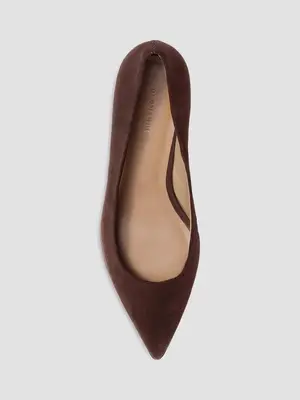 Bernardo Milie Block Heel Pumps - Espresso