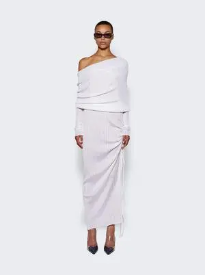 ALAÃA Draped Off-the-shoulder Dress
