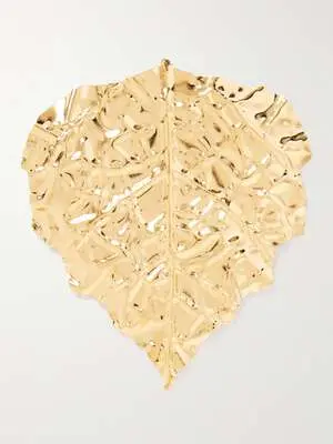 JIL SANDER Tone Brooch - Gold