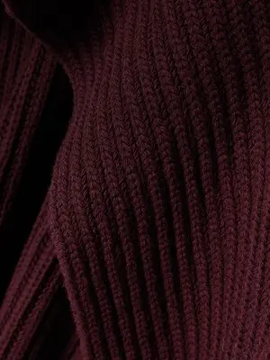 Erdem Ribbed Wool And Cashmere-blend Poncho