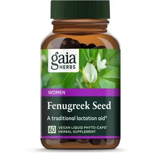 GAIA HERBS PRO Fenugreek Seed Capsules 60 Capsules - One-color