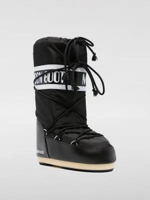 Moon Boot Tie Fastening Boots - Black