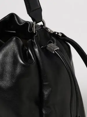 Brunello Cucinelli Drawstring Bag - Black