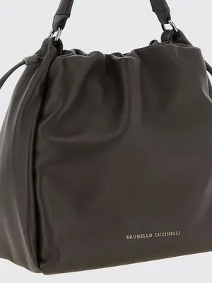 Brunello Cucinelli Leather Bucket Bag - Brown