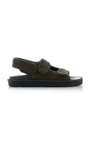 Bottega Veneta Jack Corduroy Slingback Sandals - Brown