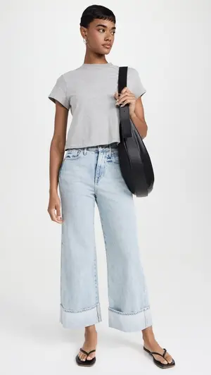 RE/DONE 50s Boxy Tee - Heather Grey
