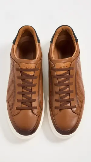 Allen Edmonds Oliver Leather Sneakers - Luggage 230