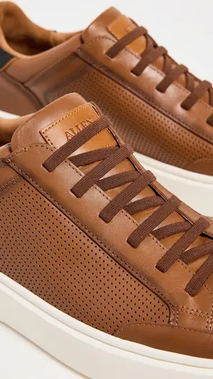 Allen Edmonds Oliver Leather Sneakers - Luggage 230