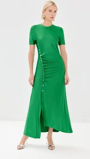 Rabanne Pleated Jersey Dress