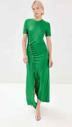 Rabanne Pleated Jersey Dress