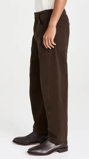 Lemaire Twisted Workwear Pants In Espresso - 40% Off | Editorialist