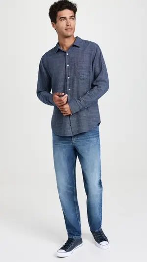 Rails Wyatt Shirt - Navy Etch