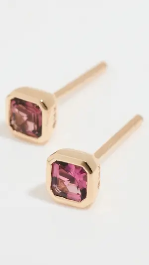 ARIEL GORDON Petite Asscher Stud Earrings