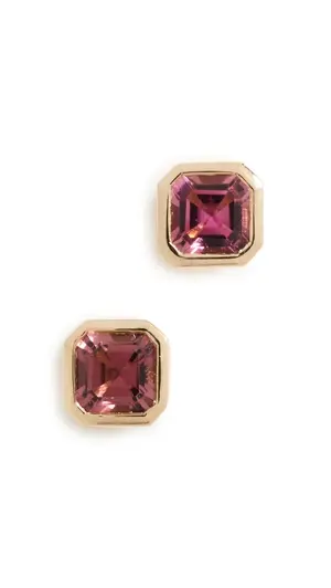 ARIEL GORDON Petite Asscher Stud Earrings
