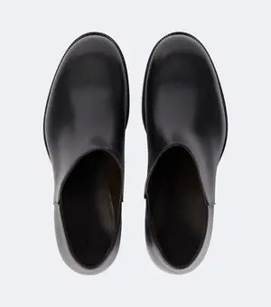 THE ROW Nobilis Leather Ankle Boots