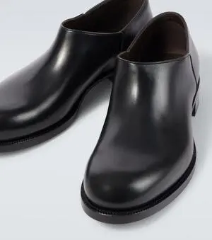 THE ROW Nobilis Leather Ankle Boots
