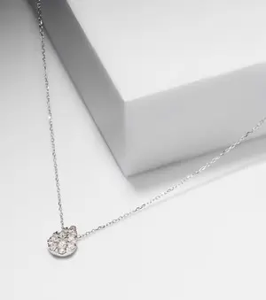 PERSEE 18kt White Gold Diamond Necklace - Silver
