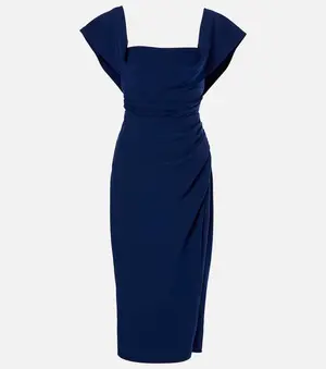 Carolina Herrera Draped Midi Dress