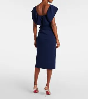 Carolina Herrera Draped Midi Dress