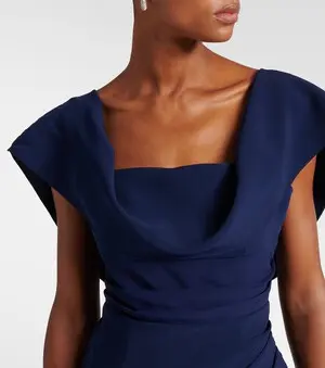 Carolina Herrera Draped Midi Dress