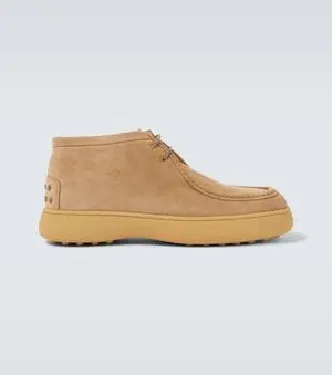 TOD'S Suede Lace-up Boots