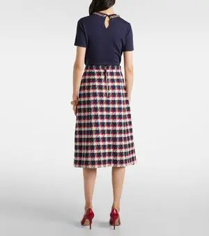 Carolina Herrera Tweed Midi Skirt