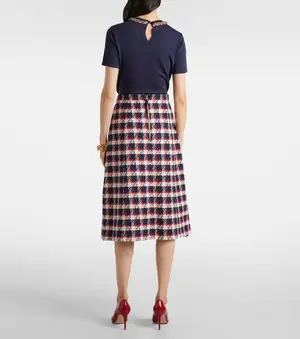 Carolina Herrera Tweed Midi Skirt