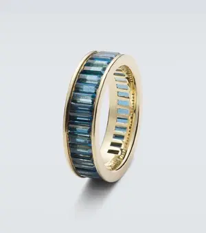 OCTAVIA ELIZABETH 18kt Yellow Ring With Topazes