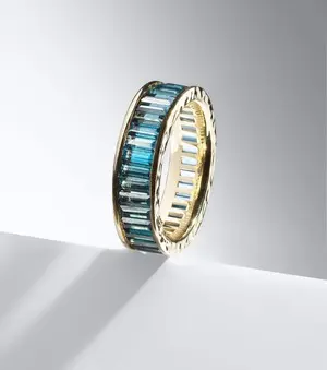OCTAVIA ELIZABETH 18kt Yellow Ring With Topazes