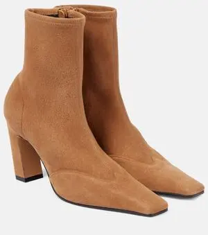 Women's Brown Heeled Ankle Boots