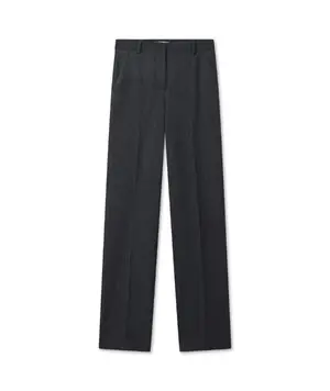 Veronica De Piante Anya Trousers In Corduroy, Black Navy