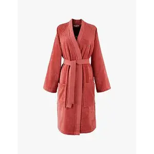 Lacoste Défilé Logo-embroidered Cotton Bathrobe - Sierra