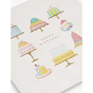 Smythson Happy Birthday Greetings Card 15cm X 15cm