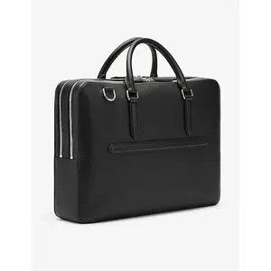 Smythson Ludlow Large Grained-leather Briefcase - Black