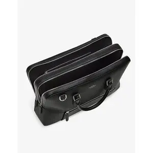 Smythson Ludlow Large Grained-leather Briefcase - Black