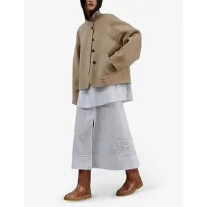 Soeur Windsor Relaxed-fit Wool-blend Coat - Nudes