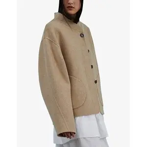 Soeur Windsor Relaxed-fit Wool-blend Coat - Nudes
