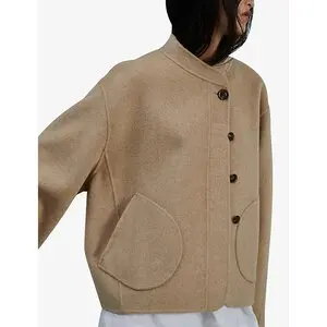 Soeur Windsor Relaxed-fit Wool-blend Coat - Nudes