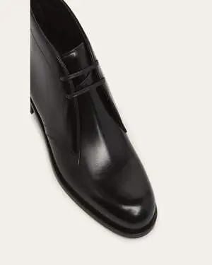 Giorgio Armani Bull Leather Chukka Boots