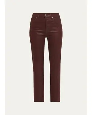 FRAME Le Sleek Straight Leg Jeans Currant