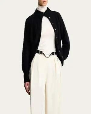 DEHANCHE Brancusi Leather And Metal Belt - Black Silver