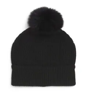 YVES SALOMON Cashmere Pom-Pom Beanie