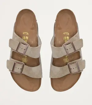 BIRKENSTOCK Suede Arizona Slides