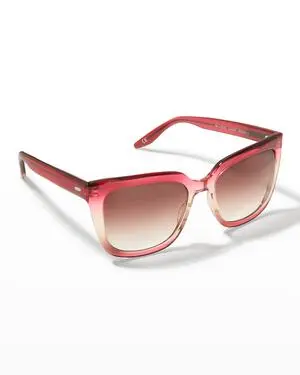 Barton Perreira Rectangle Sunglasses Flirtini Gradient
