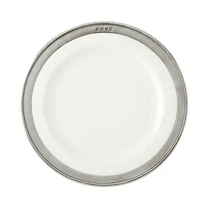 MATCH Convivio Dinner Plate - Pewter/white