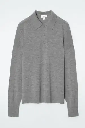 Cos Merino Wool Polo Shirt