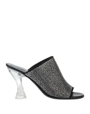 By Far Leather Crystal-embellished Sandals